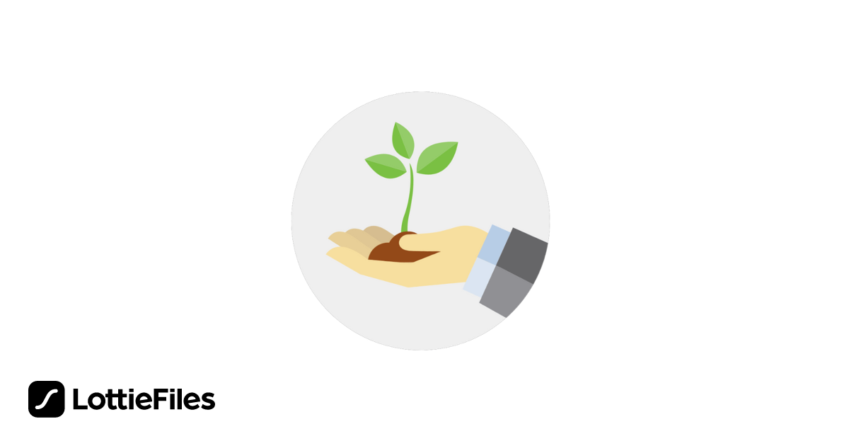 Free Hand holding plant seedling Animation by Carlos | LottieFiles