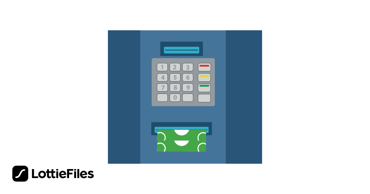 Free Money Withdrawn From ATM Animation by Kul | LottieFiles