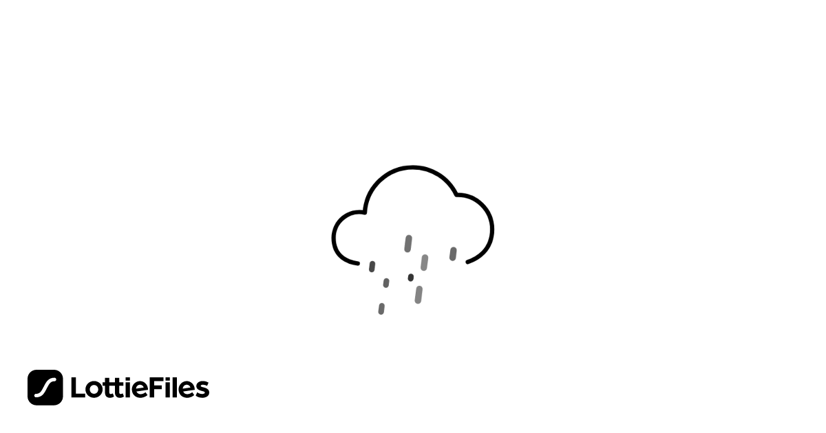 Free Rain animation, Cloud rain Animation by Rakesh Mondal | LottieFiles