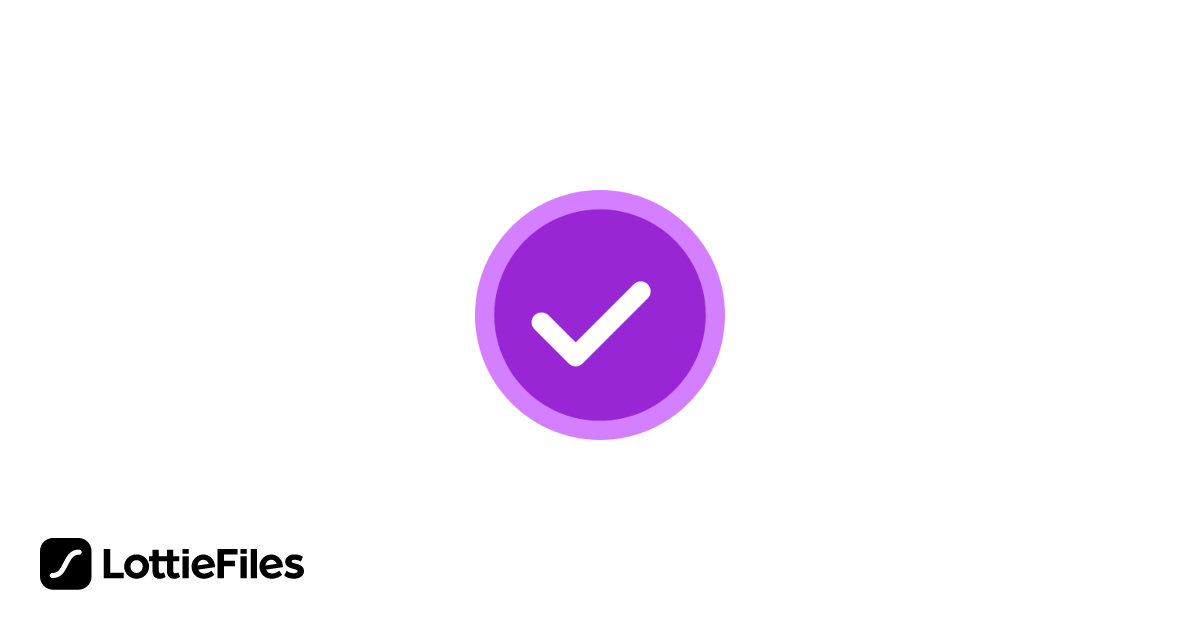 Free Purple Tick Animation by Fuad Abdi | LottieFiles