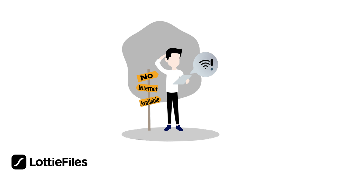 Free no_internet_animation Animation by Ashish | LottieFiles