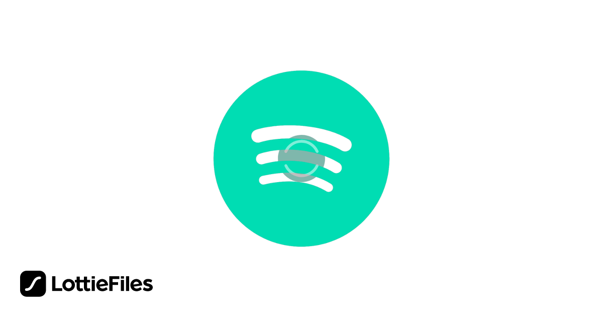 Free Spotify liquid fillup icon Lottie JSON animation Animation by ...