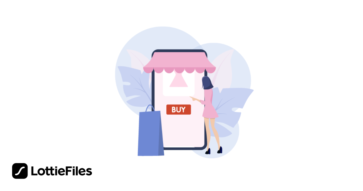 Free Shopping Women With Mobile Device Animation by Firza R | LottieFiles