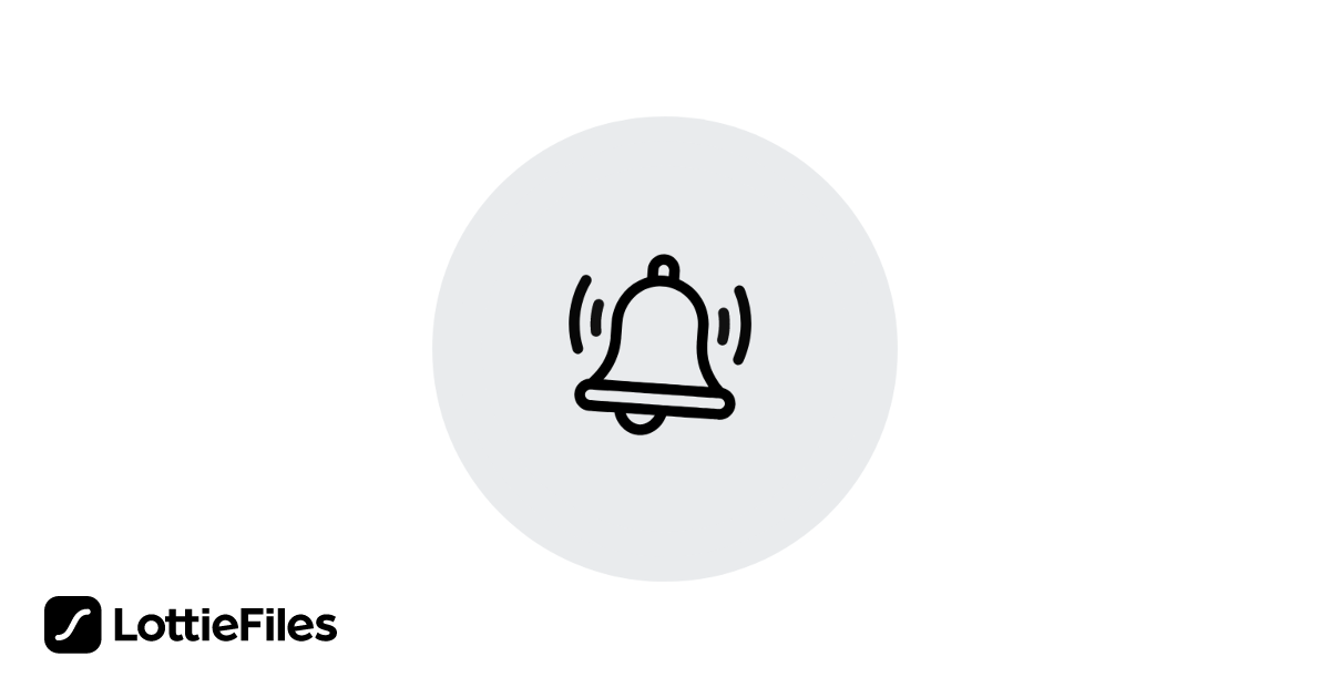 Free Bell Notification Animation by Test sep 03 | LottieFiles