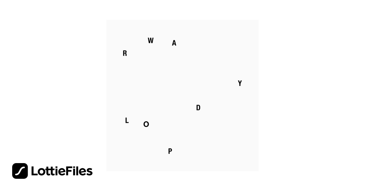 Free Wordplay Animation by Chhandak Pradhan | LottieFiles