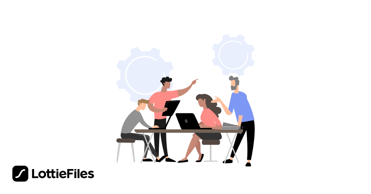 Free collaborative work Animation by Julie Grosclaude | LottieFiles
