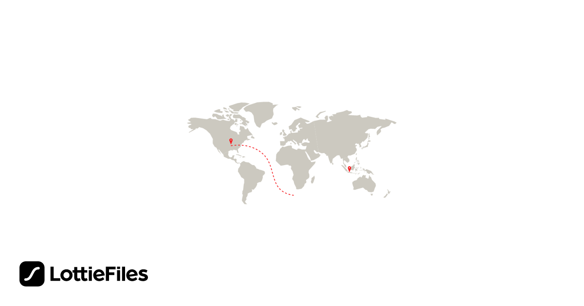 Free Map Route Animation Animation by Diky Wardhani | LottieFiles