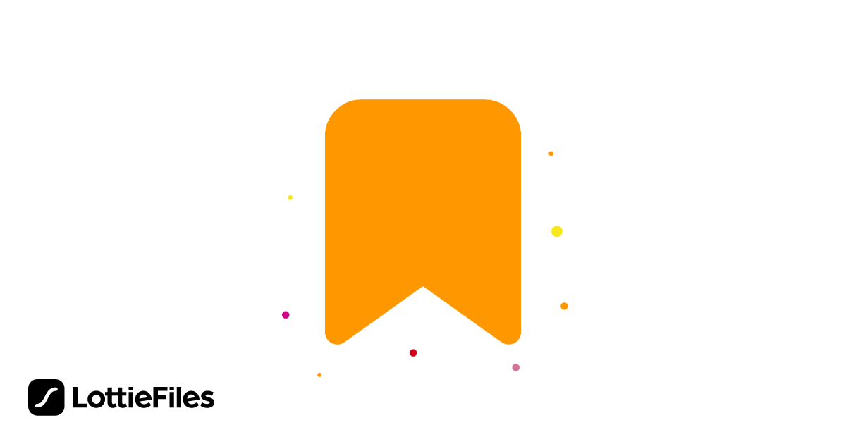 Free Orange bookmark Animation by David Latorre Gomis | LottieFiles