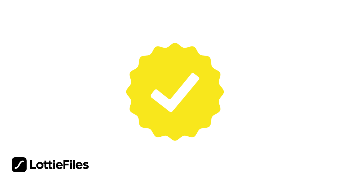 Free yellow verify Animation by Aremu Praise | LottieFiles