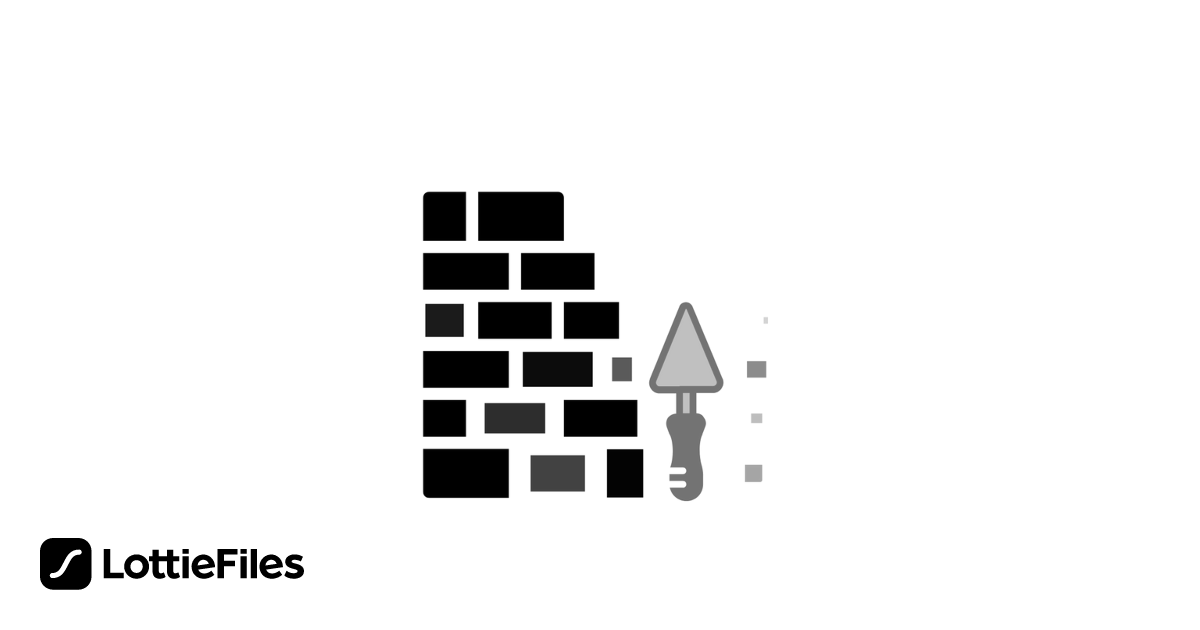 Free Bricklaying Icon Animation by Sagar | LottieFiles