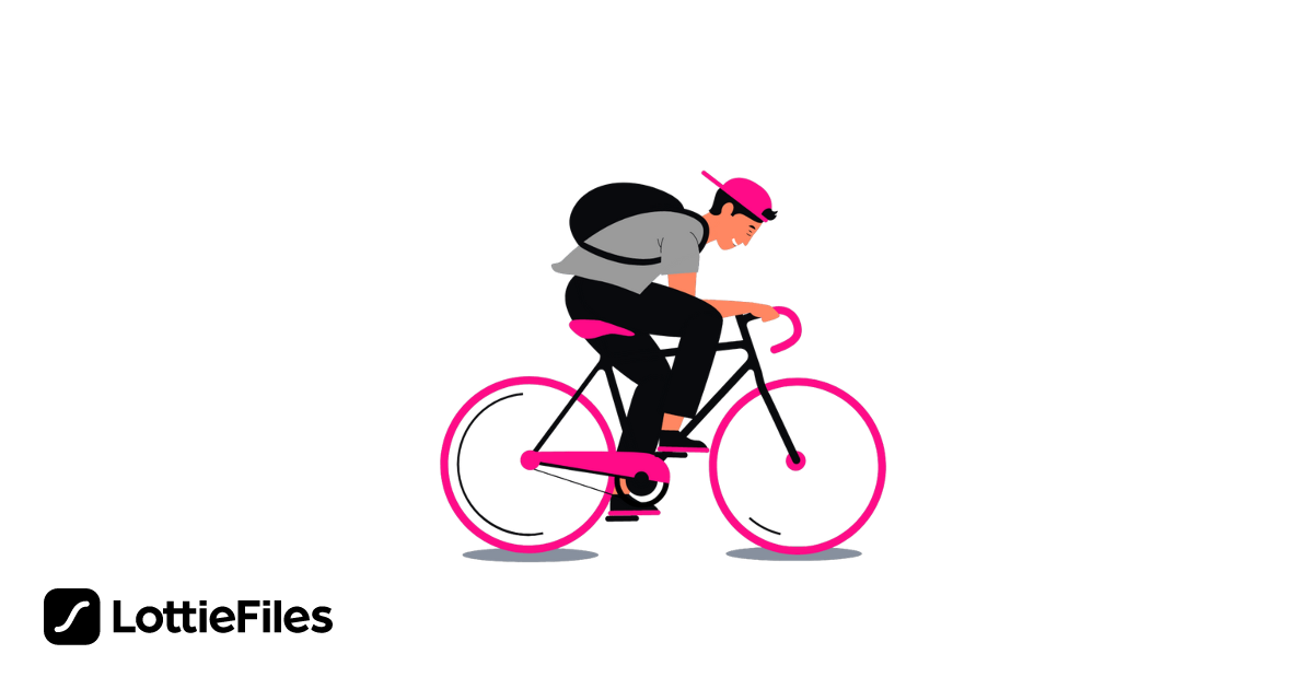 Free men run bycicle animation Animation by Noman | LottieFiles