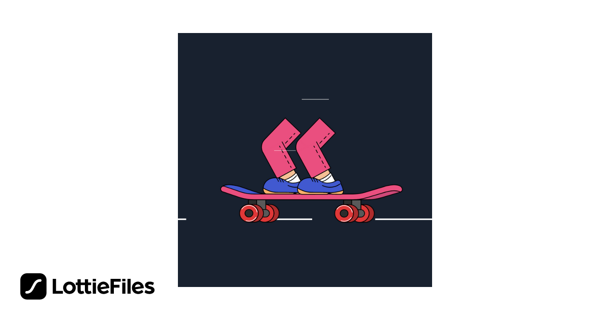 Free Skateboarding Animation by Sharath | LottieFiles