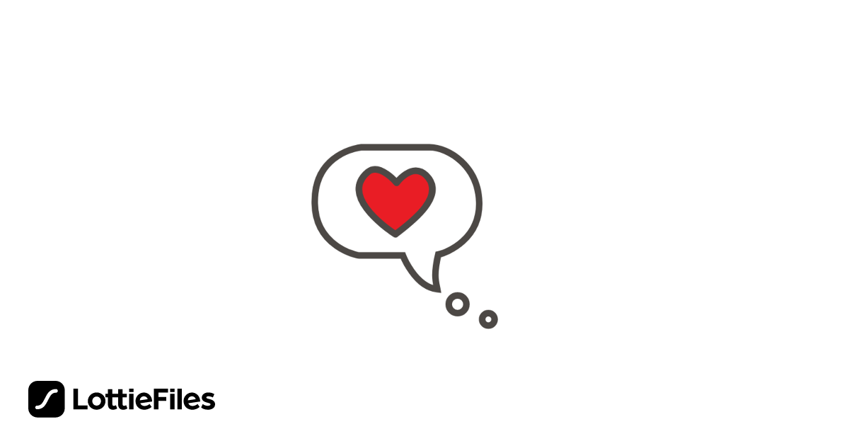 Free Heart Message Bubble Animation by Meetanshi | LottieFiles