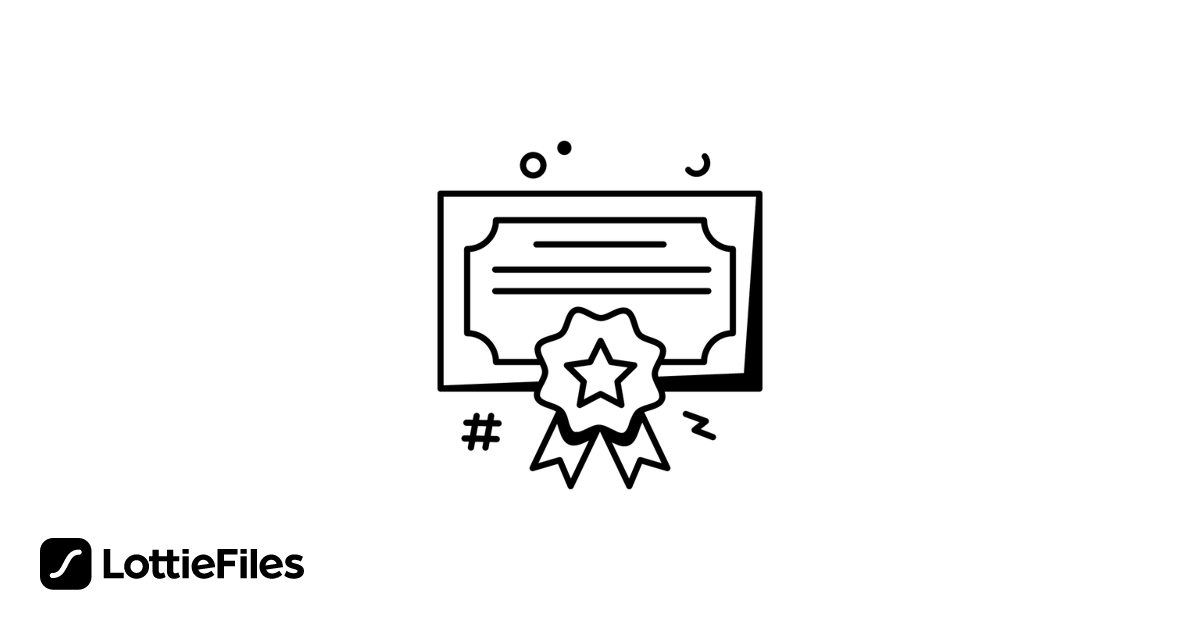 Free Certificate Animation by Hamidreza | LottieFiles