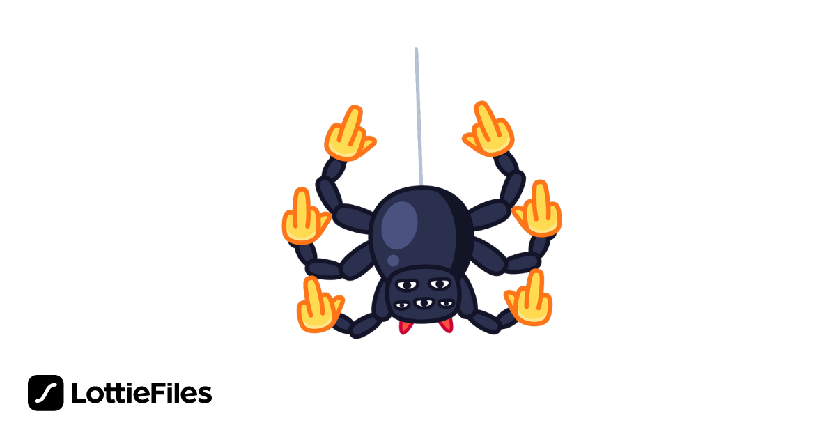 Free spider halloween sticker Animation by buryastorm | LottieFiles