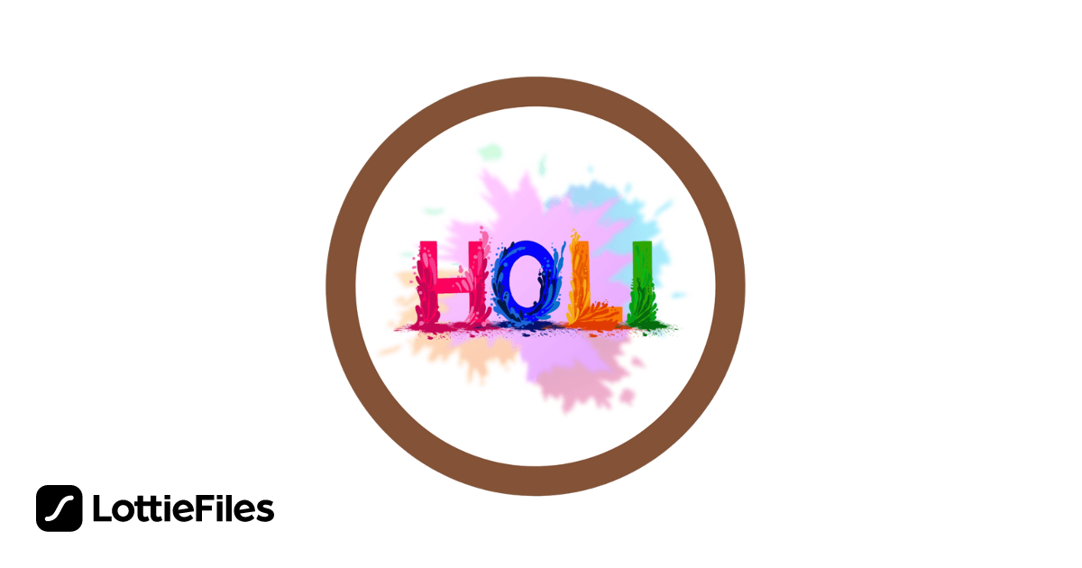 Free Holi Aok Animation by Shobhan | LottieFiles