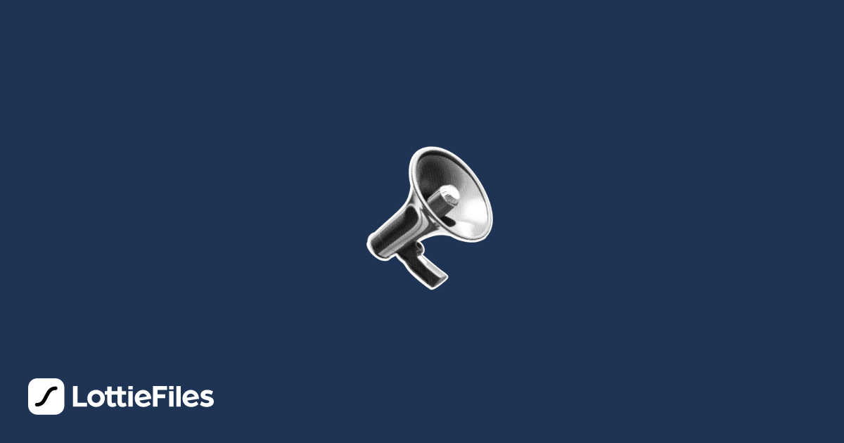Free Megaphone Animation by Cameron | LottieFiles
