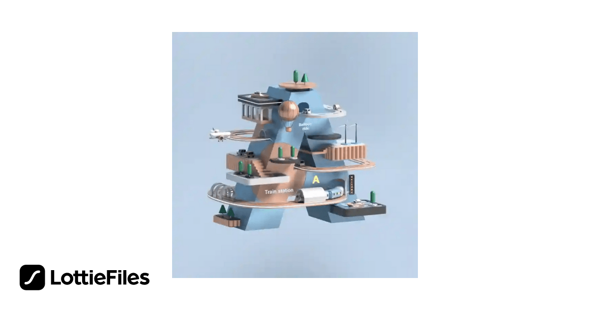 Free Letter A - 3D Animation Animation by Irfan | LottieFiles