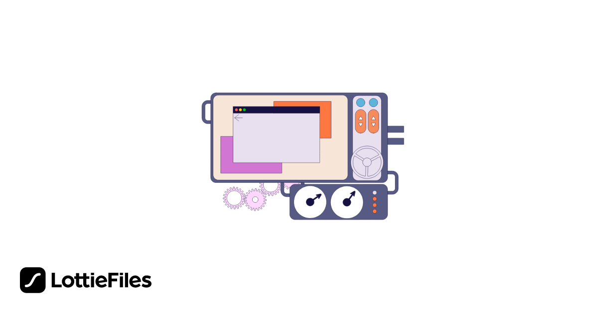 Free Weird computer machine Animation by Myriam | LottieFiles