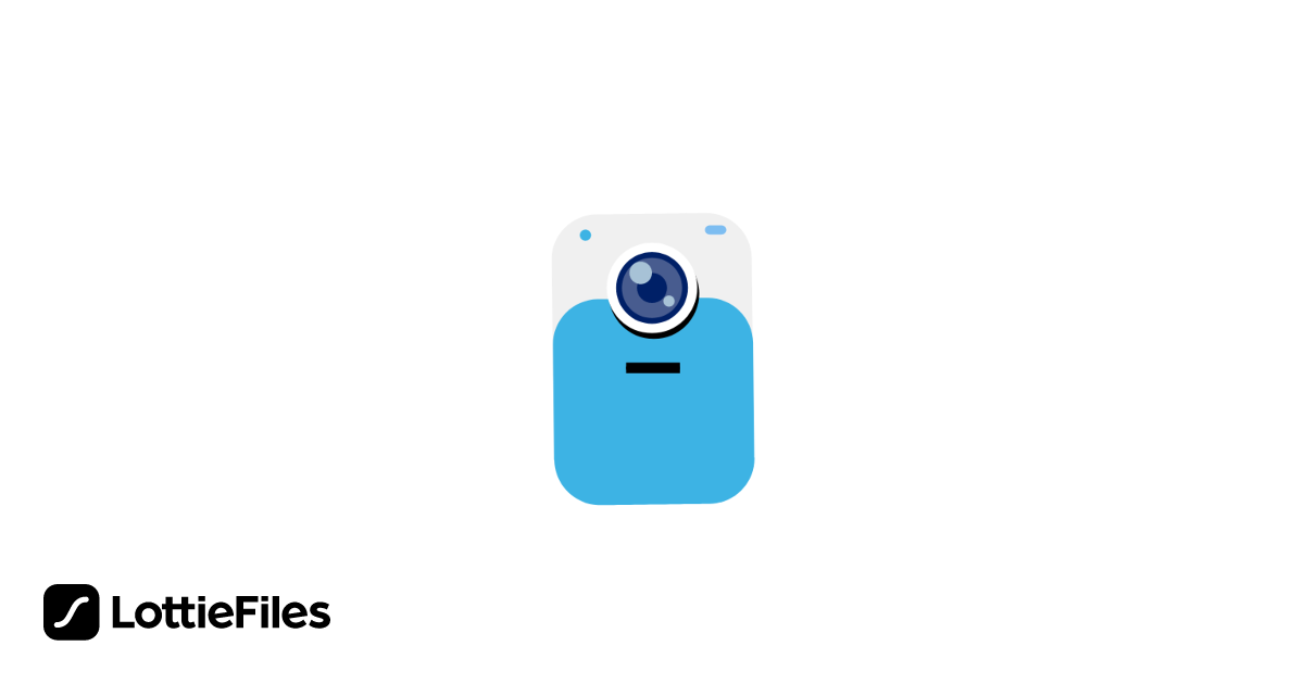 Free Blue camera Animation by FernandoLopez Gaido | LottieFiles