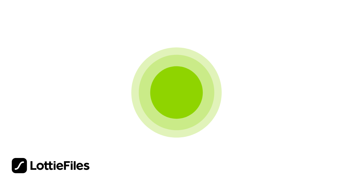 Free Green pulse Animation by Nick Wilger | LottieFiles