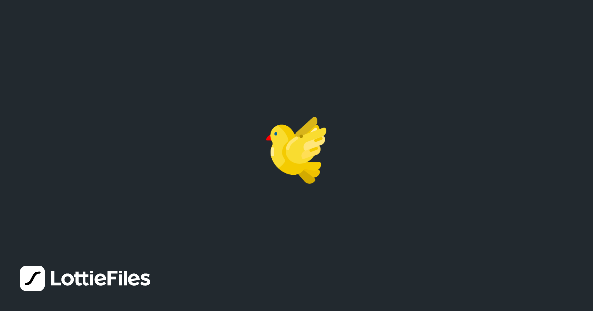 Free Yellow Bird Animation by Arjun patidar | LottieFiles