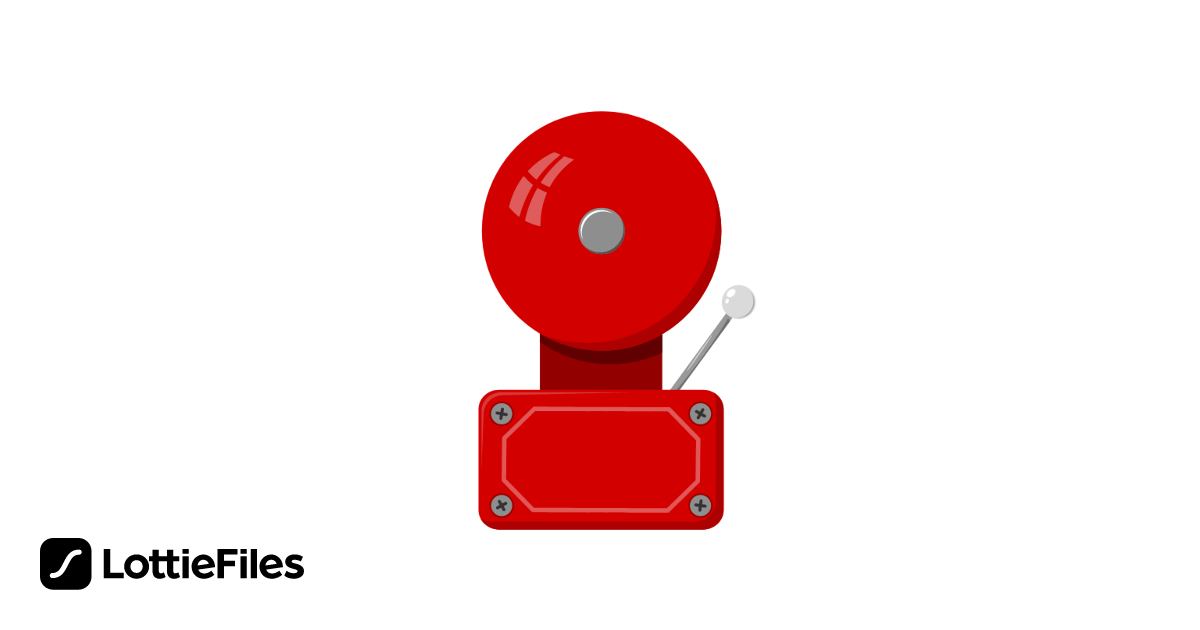 Free Red alarm bell Animation by Alexander Rozhkov | LottieFiles