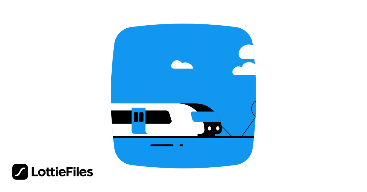 Free Train Minimalist Animation Animation by Alfarial | LottieFiles