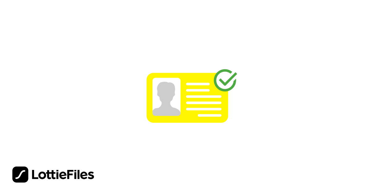 Free ID verification Animation by Octavian | LottieFiles
