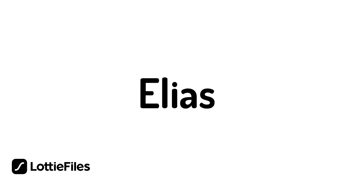 Free Name drawing animation Animation by Elias Nilsson | LottieFiles