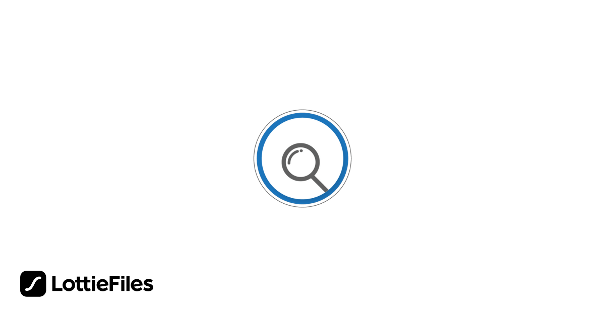 Free Search Animated Magnifying Glass Icon blue Color Animation by ...