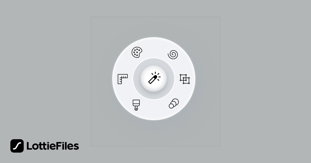 Free Free Interactive Radial Menu Animation by Sanjib | LottieFiles