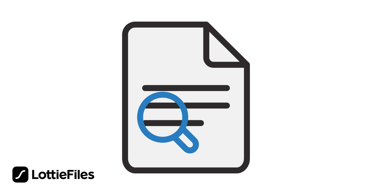 Free SEARCHING FILE Animation by BEARicons | LottieFiles