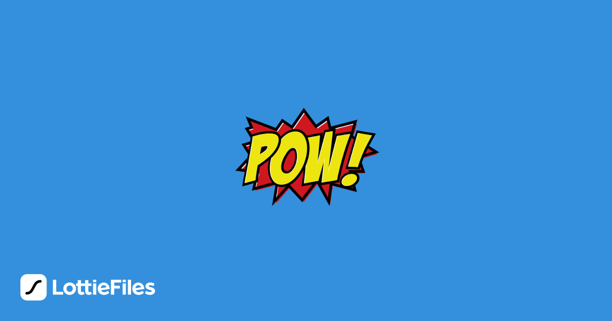 Free POW! animation Animation by Chris | LottieFiles