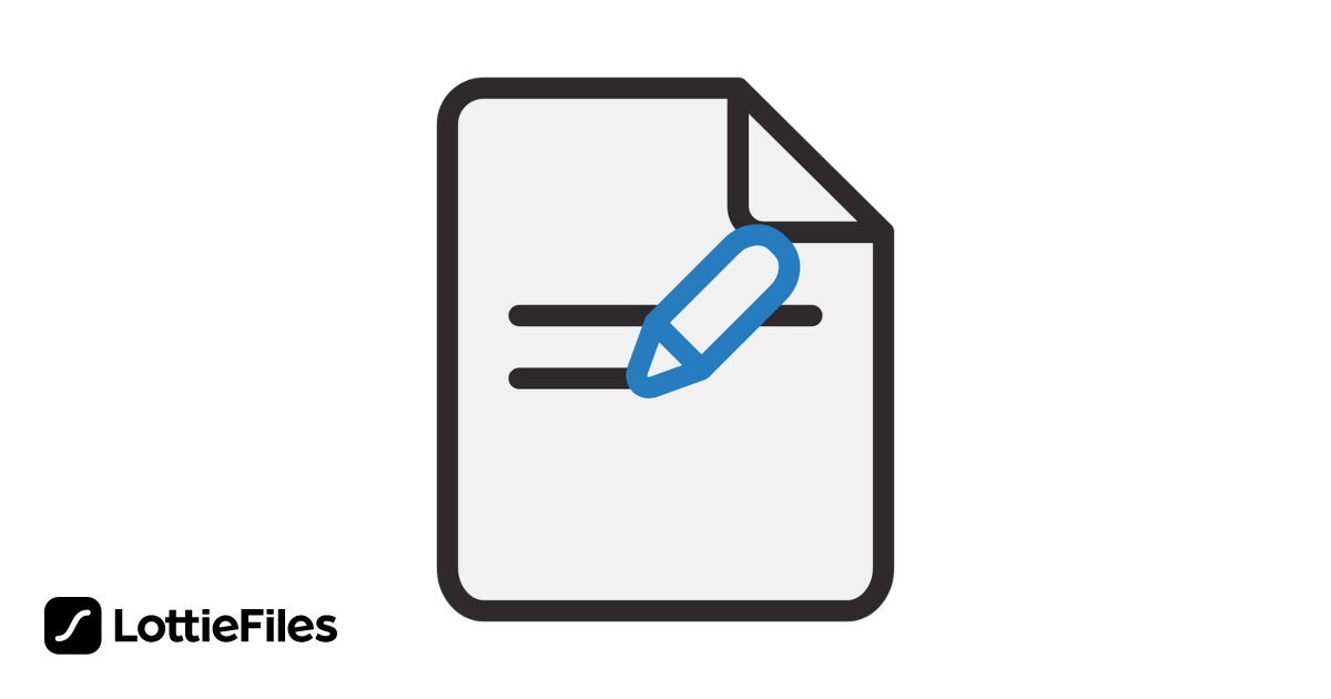 Free WRITING Animation by BEARicons | LottieFiles
