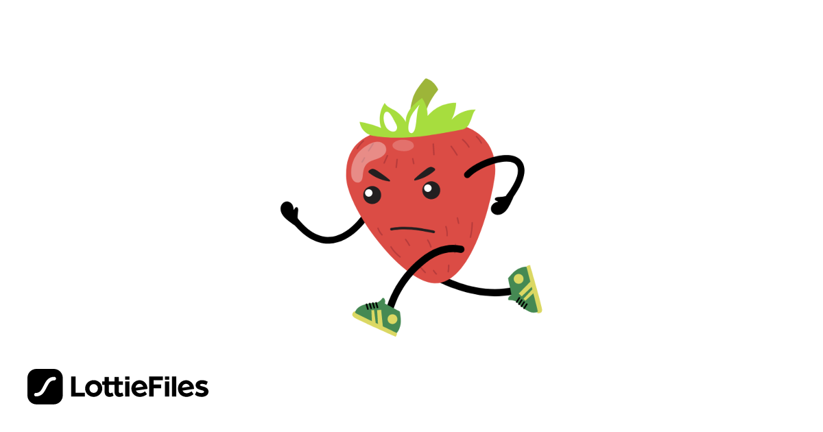 Free Strawberry walking exercise animation Animation by chitta ...