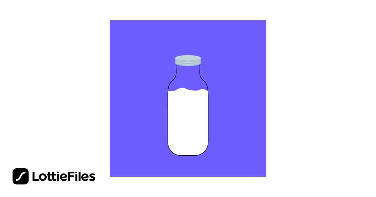 Free milk bottle Animation by Ala'a Aliens | LottieFiles