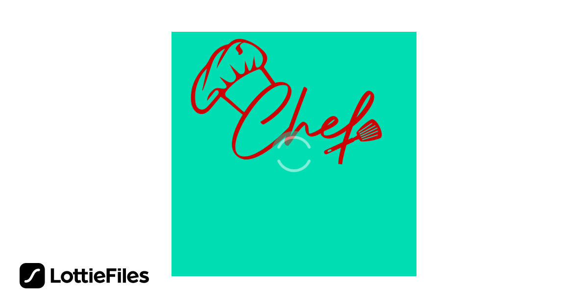 Free Chefpop logo Lottie JSON animation Animation by Weblodge | LottieFiles
