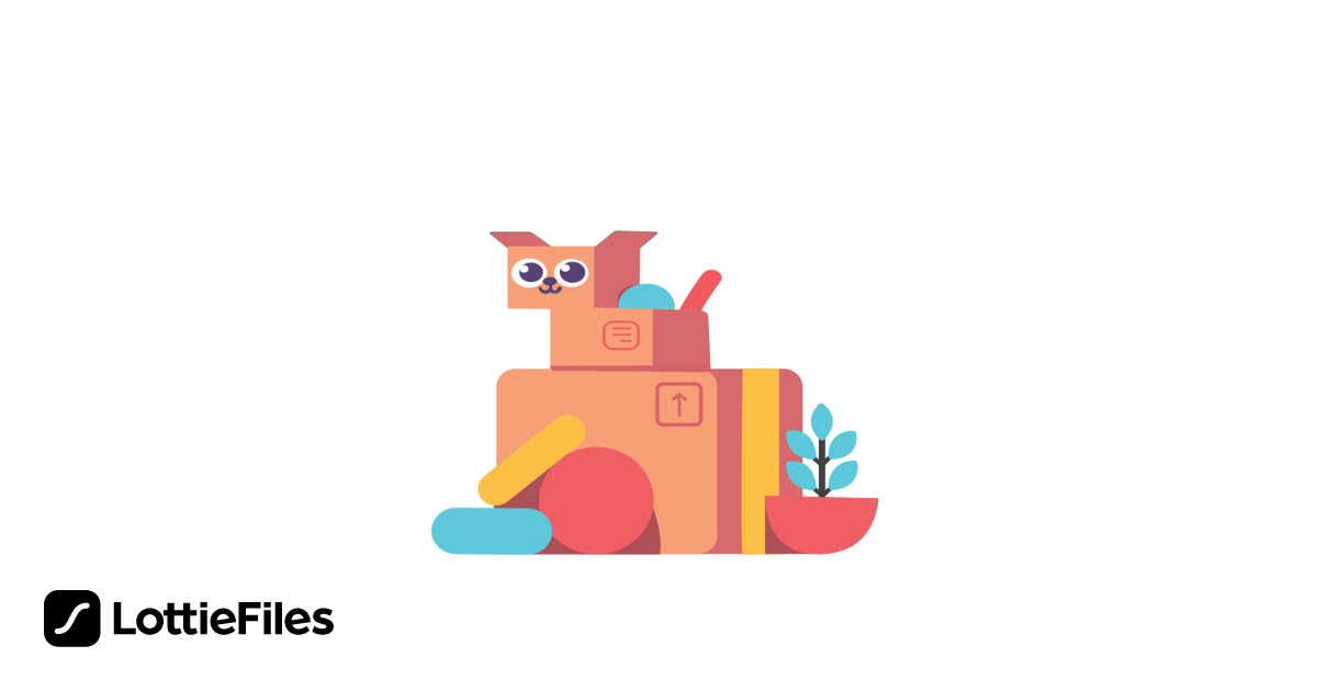 Free Cardboard Dog Animation by Bashir | LottieFiles