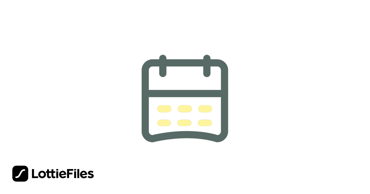 Free Calendar Animation by I | LottieFiles