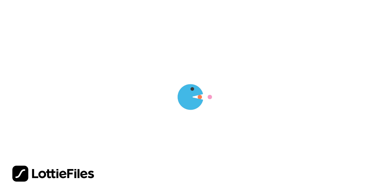 Free Pacman Loader Animation by Megha | LottieFiles
