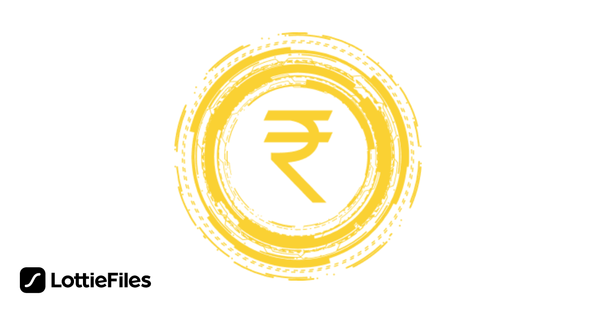 Free Rupee Symbol Animation by Syed | LottieFiles