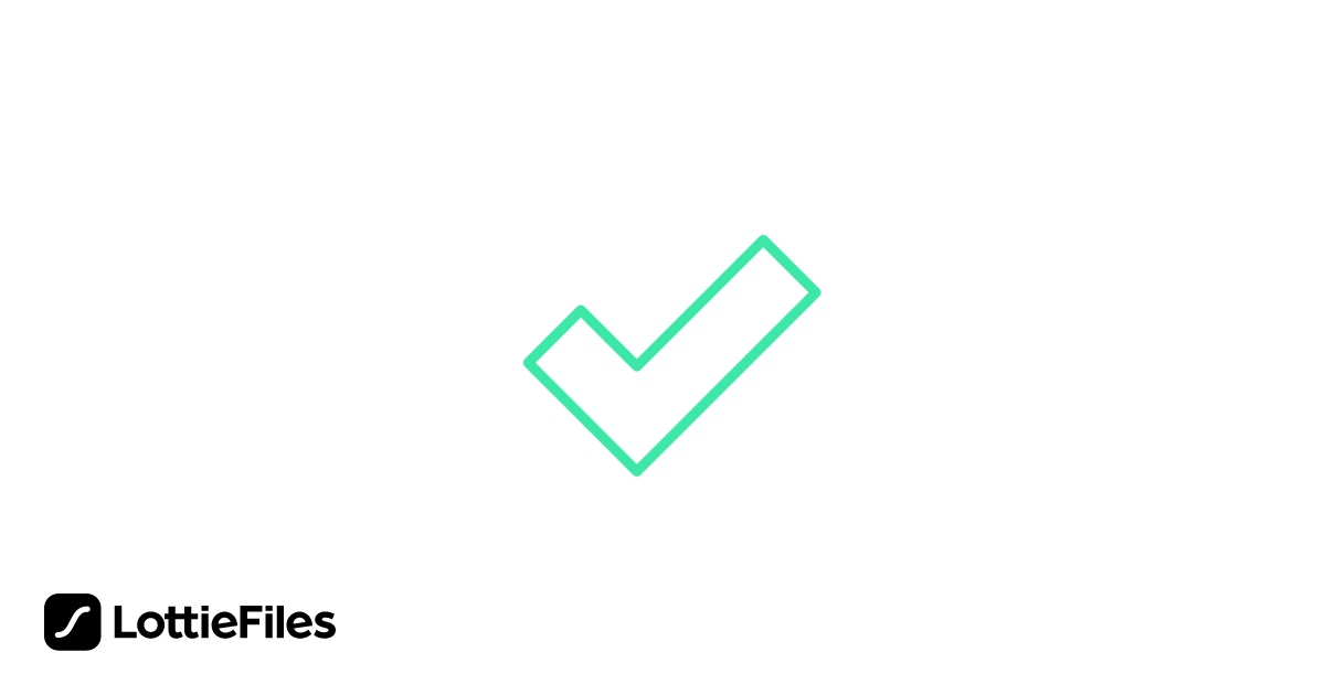 Free check icon success Animation by Thalles Oliveira | LottieFiles