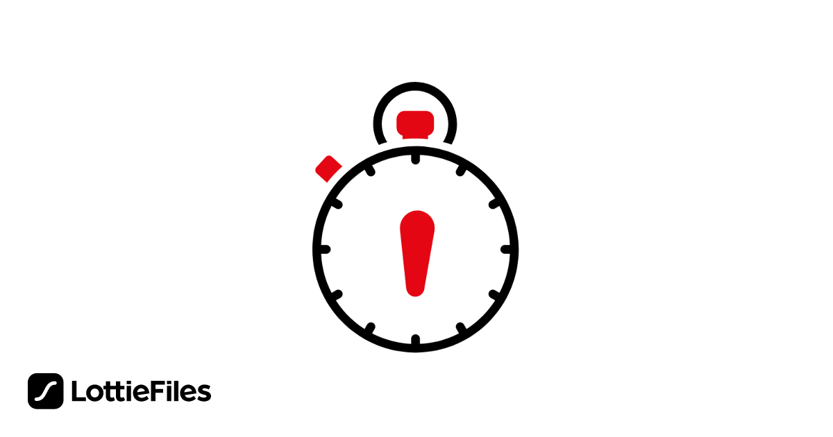 Free Stopwatch Animation by Robert J | LottieFiles