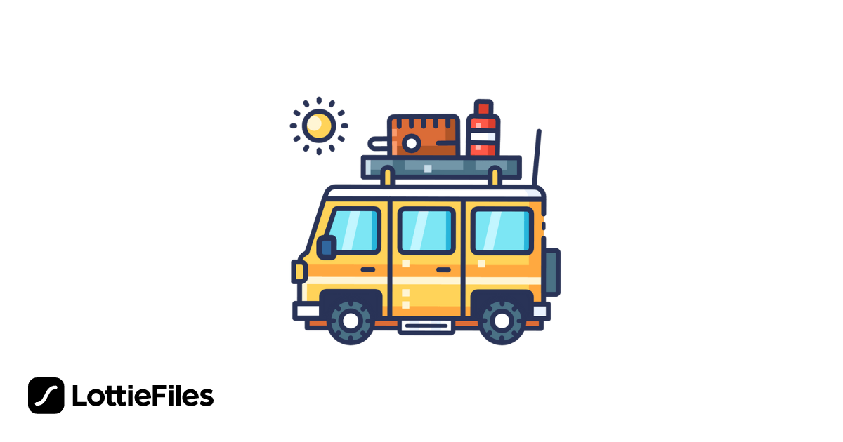 Free Camper Van Animation by Bamicon_Labs | LottieFiles