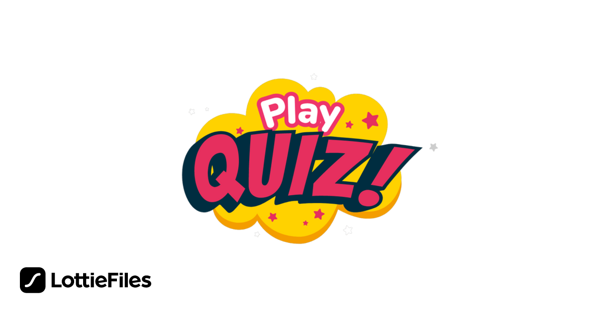 Free Quiz button Animation by Dr@x | LottieFiles