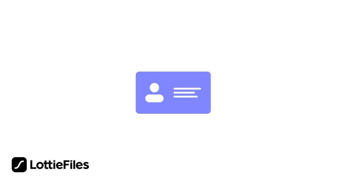 Free contact card Animation by Chasity Williams | LottieFiles