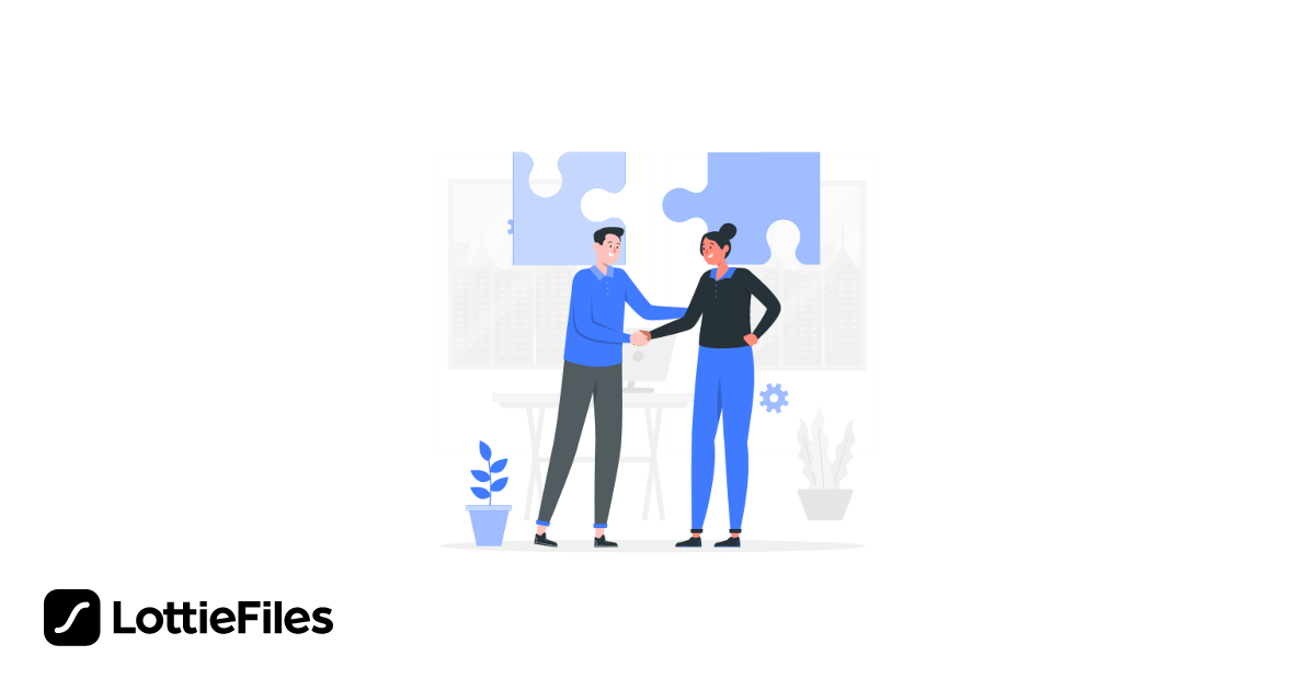 Free Business handshake Animation by Mahendra | LottieFiles