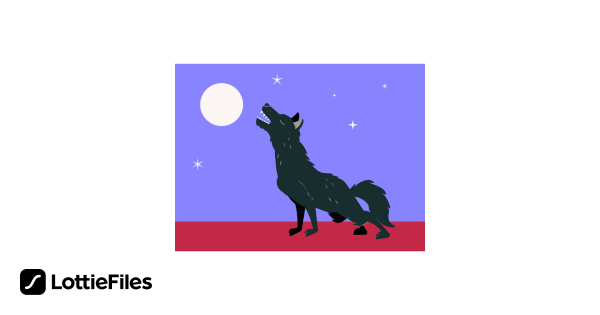 Free Wolf Animation by Anthony Tonev | LottieFiles
