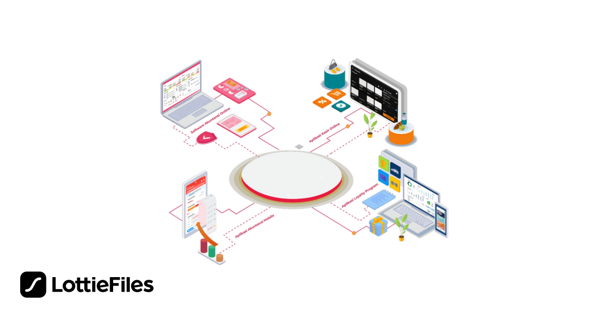 Free Data flow Animation by Sapta | LottieFiles